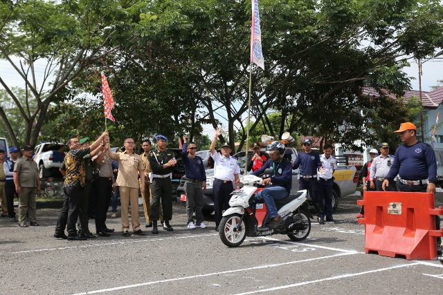 DISHUB LAHAT HELAT LOMBA KETANGKASAN BERMOTOR - Lahat Hotline