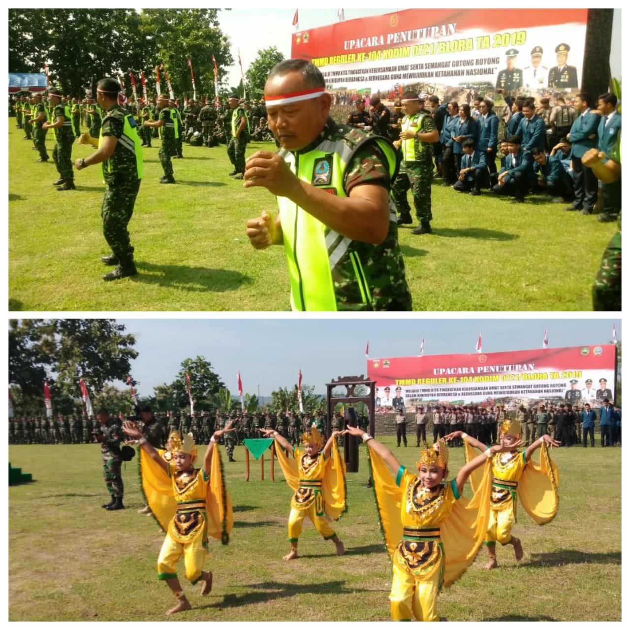 Pukau Pengunjung Tari Tobelo Dan Garuda Ditengah Lapangan - Lahat Hotline