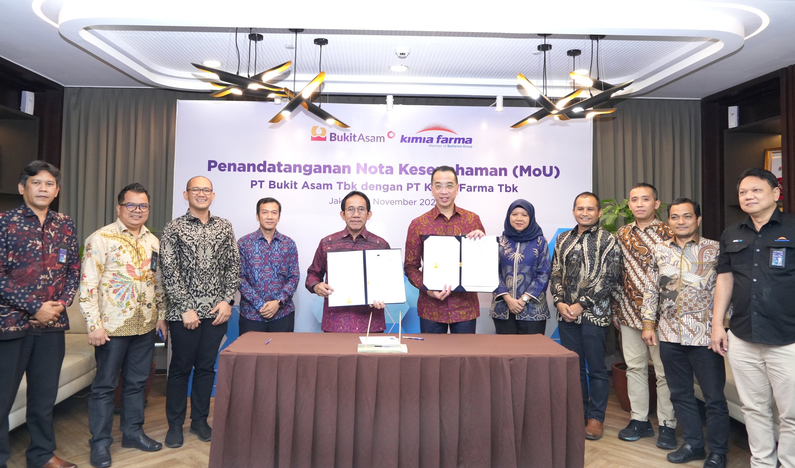 Bukit Asam (PTBA) dan Kimia Farma (KAEF) Jajaki Kerja Sama di Bidang ...